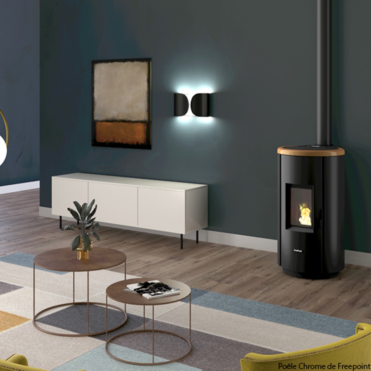 Poêle à granulés FREEPOINT Chrome - Kbane